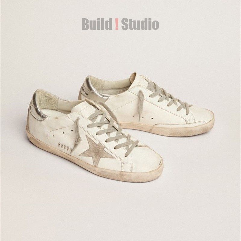 Custom Superstar vintage dirty shoes women's interior height casual old ...