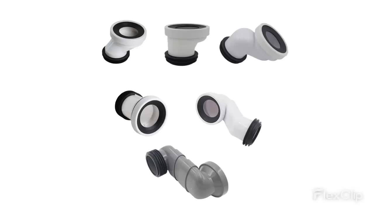 Hot Sale Hot Sale Bathroom Wc Pan Connector Toilet Pvc Waste Straight ...