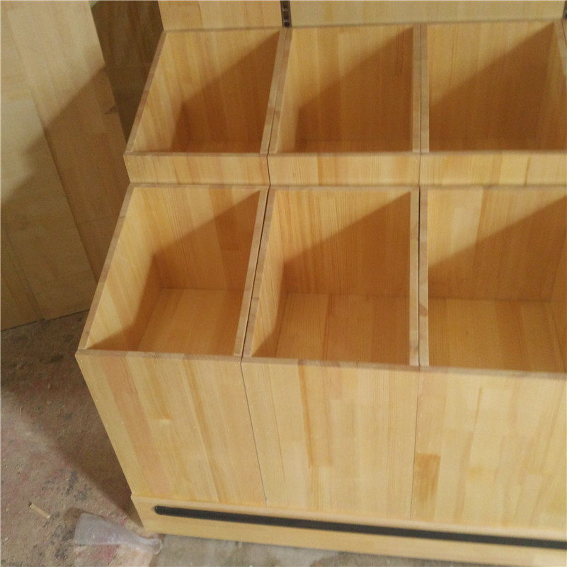 [USD 48.13] Supermarket wooden shelf display cabinet grain rack Rice ...