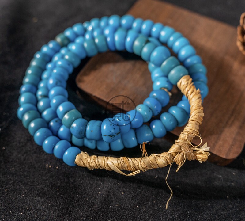 What is the charm of alpine long blue large hole antique glass beads ...