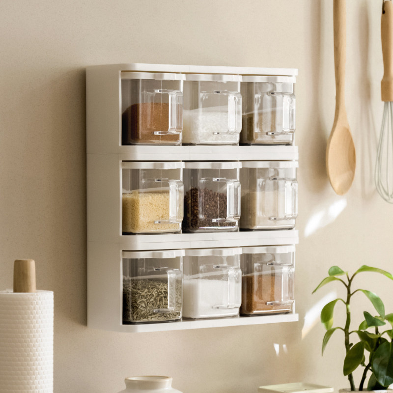 Japan-style Plastic Seasoning Box Home Kitchen Creative Sauce Box Salt ...