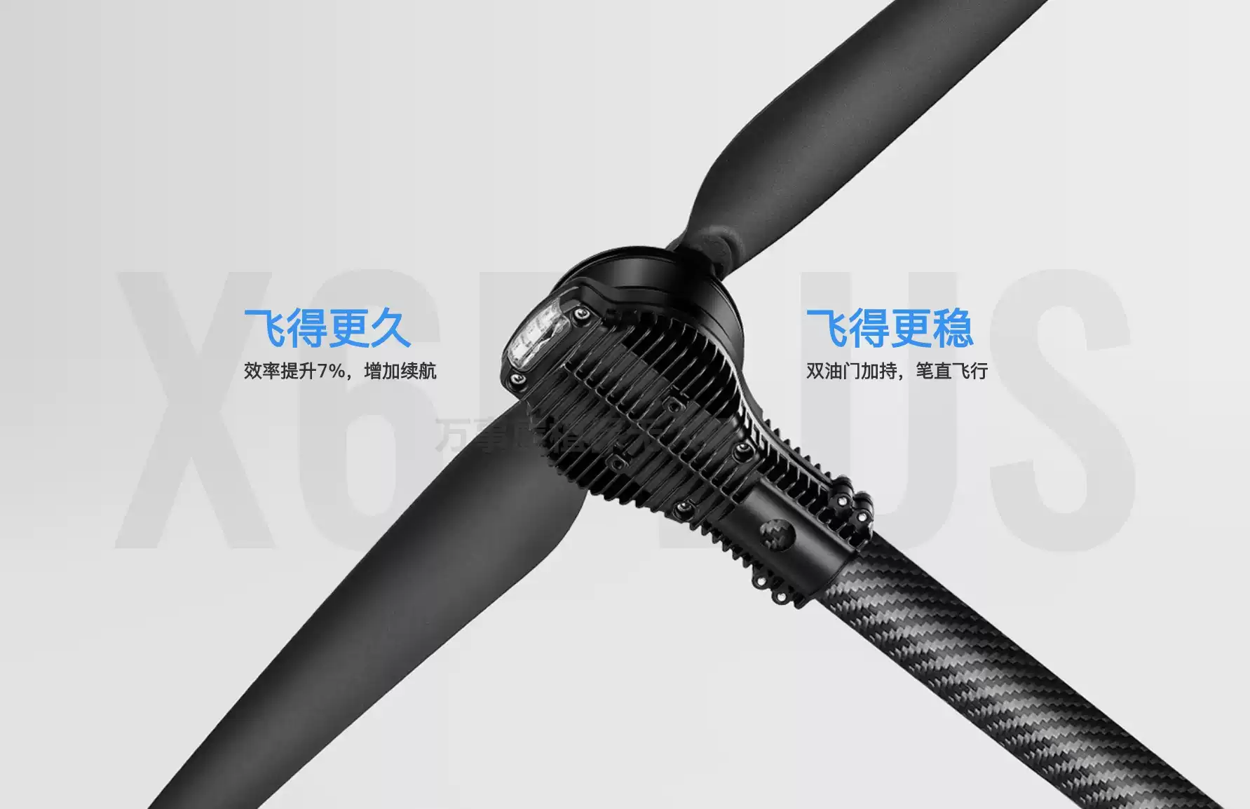 好盈X6 PLUS 动力套装农业植保无人机马达电机2480桨叶 hobbywing