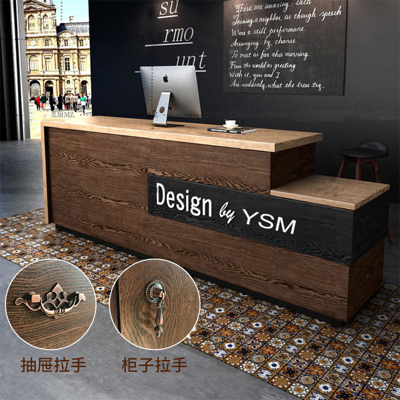 [USD 480.36] Retro cashier counter clothing store modern minimalist ...