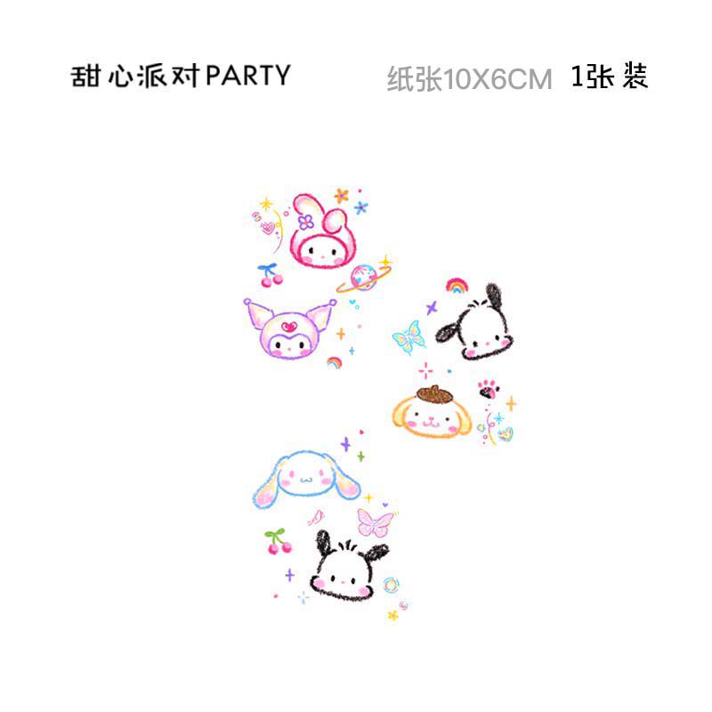 Pochacco kuromi temporary tattoos: instantly transform into a trendy ...