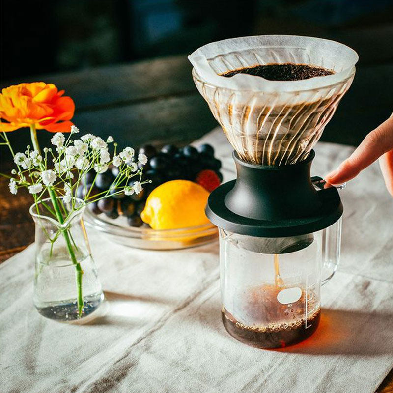 Hario's perfect choice of japanese glass smart cup v60, hand-brewed coffee?