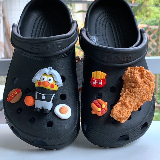 CROCS Crocs Shoes Flower Set Little Red Book Cute Chicken You Are So Beautiful Basketball Combo