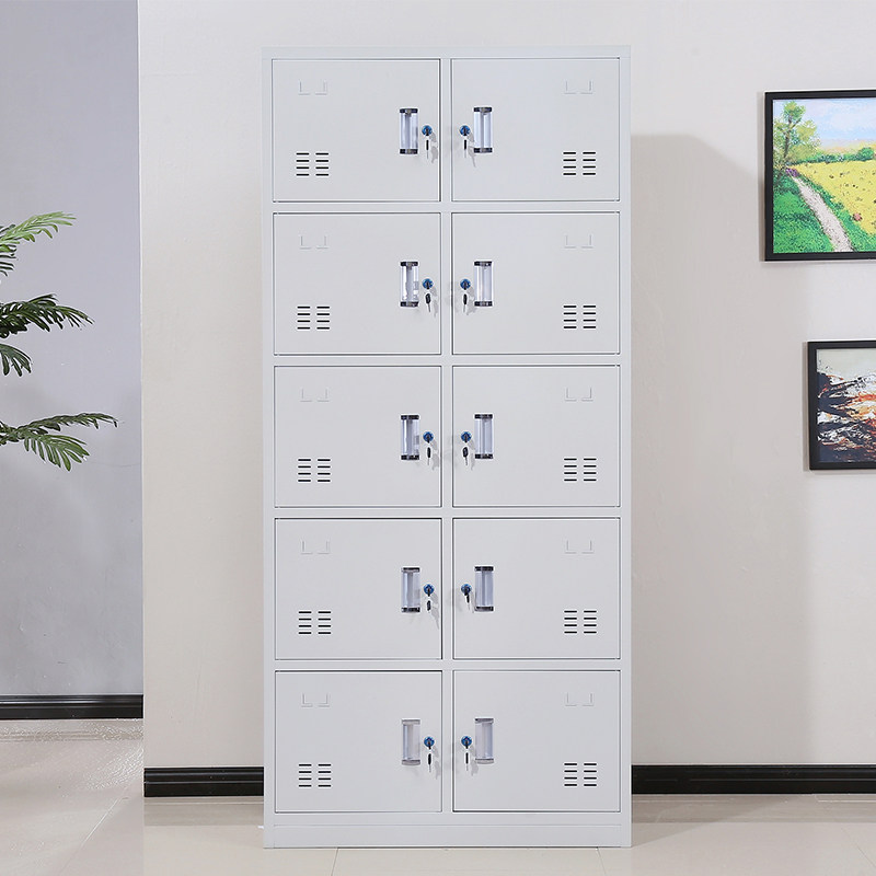 [USD 177.77] Three-flower steel 100-door locker employee storage ...