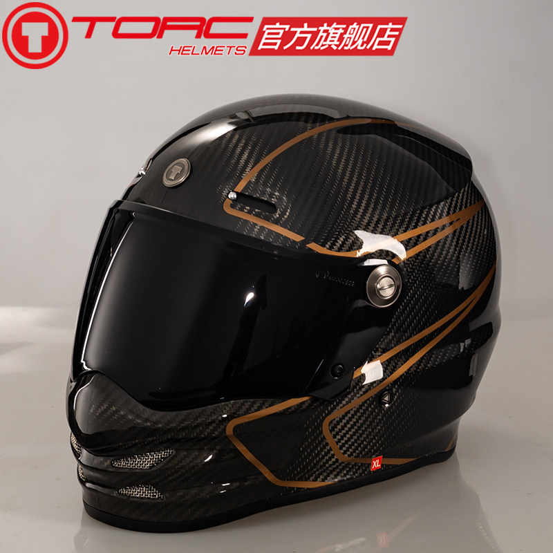 [USD 498.93] TORC Motorcycle Carbon Fiber Helmet Full Helmet Large Code ...