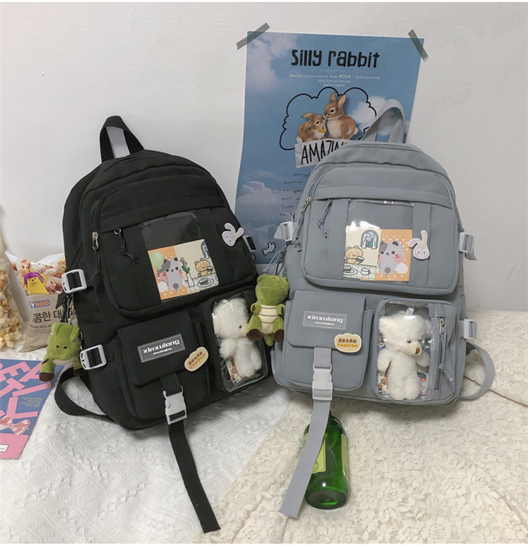 Schoolbag Female College Students Simple Ins Japanese Harajuku Style ...