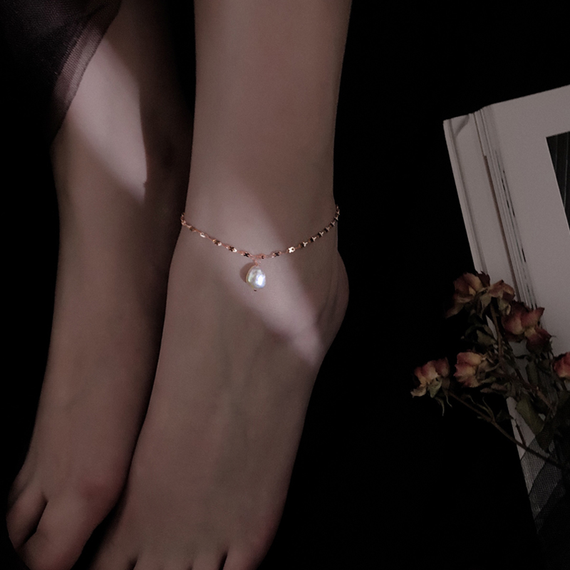 Купить Цепочка на ногу S925 серебро жемчуг барокко ниши дизайн цепь ...