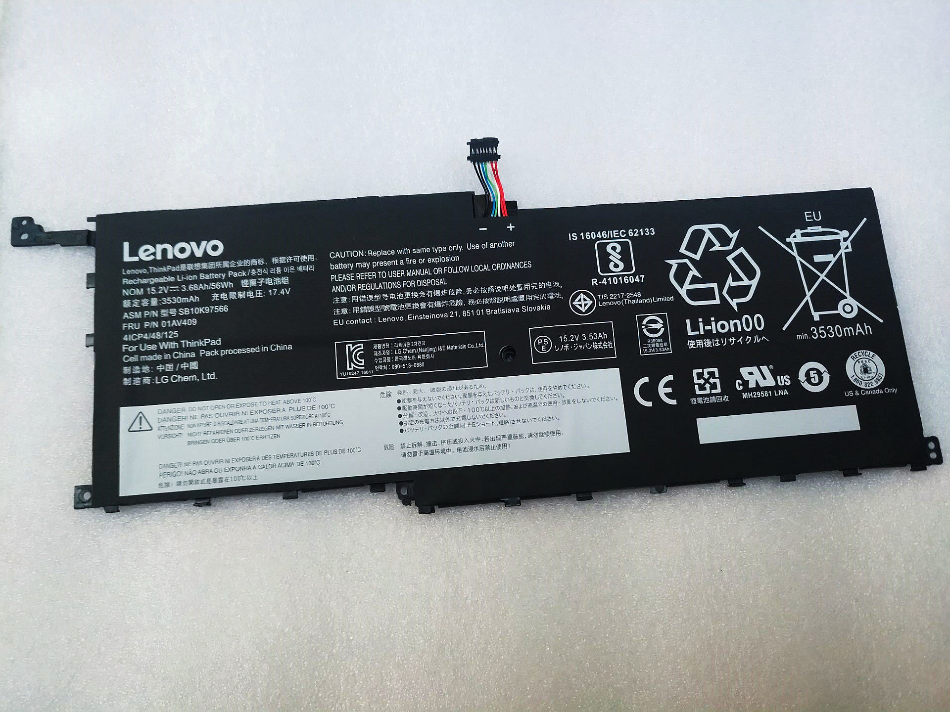 适用联想ThinkPad X1 Yoga 1st Gen 20FR 20FQ 电池00HW028