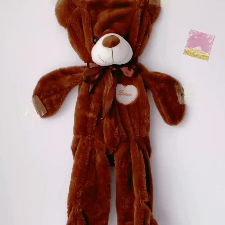 Valentine Bear Plush Skin Toy Unstuffed Animal Teddy Bear Toy Plush ...