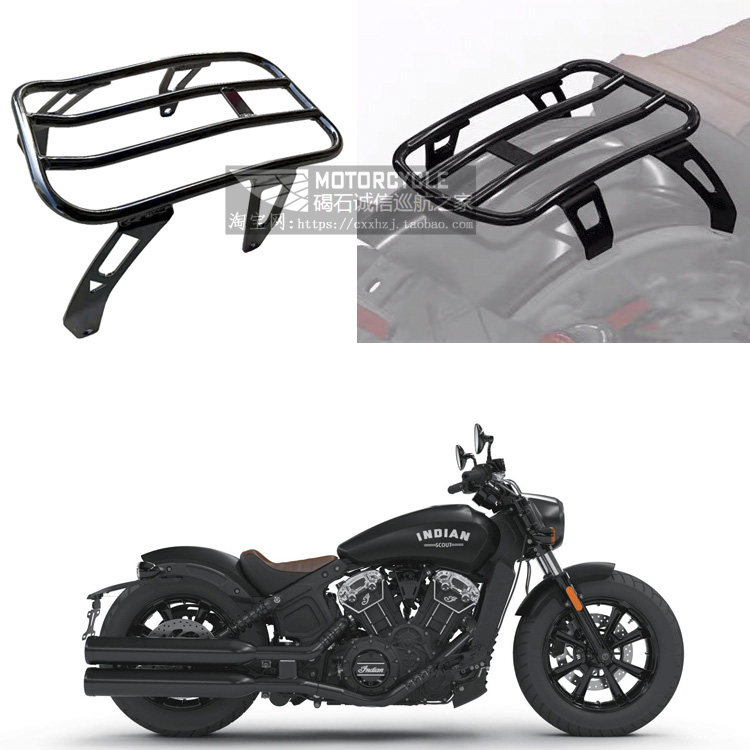 [USD 210.18] For Indian Scouts BOBBER Rear Seat Shelf Travel case frame ...