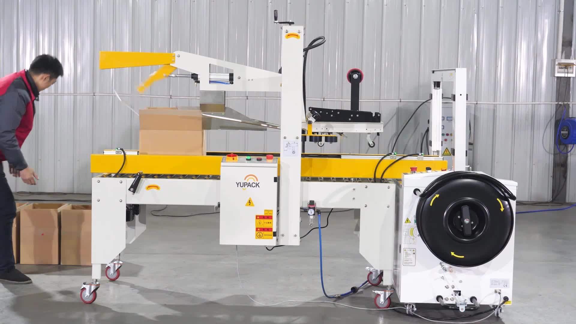 Cardboard Carton Closing Sealer Machines Semi Automatic Tape Sealing ...