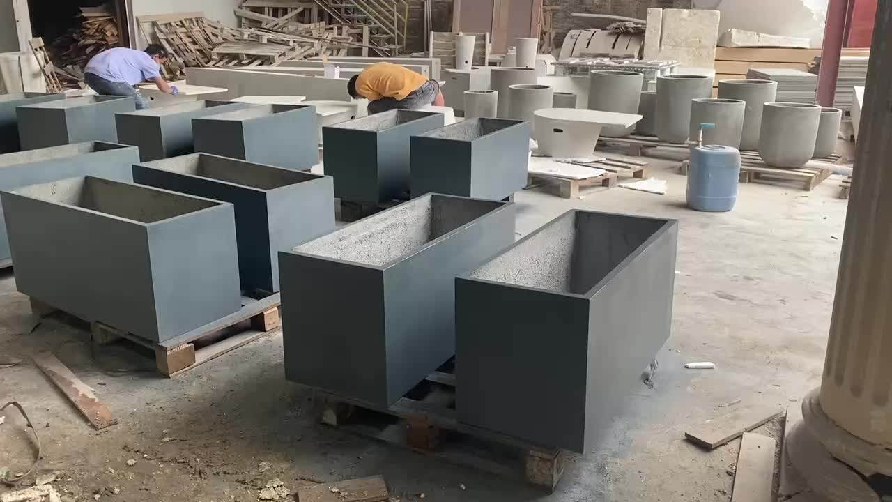 Outdoor Waterproof Grc Fiberglass Reinforced Concrete Cement Bench ...