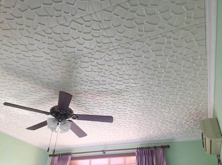 3D wall stickers bedroom roof living room ceiling decoration creative ...