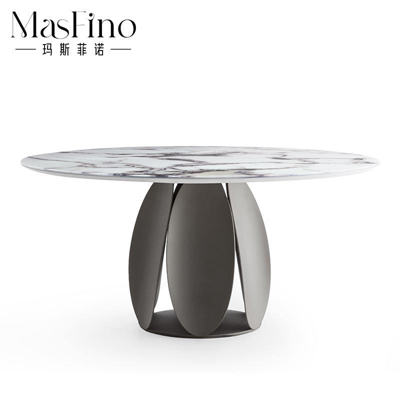 Masfino italian light luxury round table creates your ideal restaurant ...