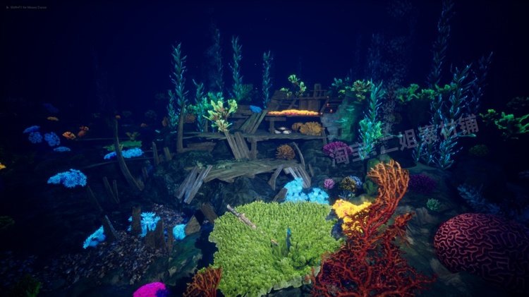 Ocean Environment Pack 2 – Coral Reef海洋环境包珊瑚礁UE5模型-cg男孩