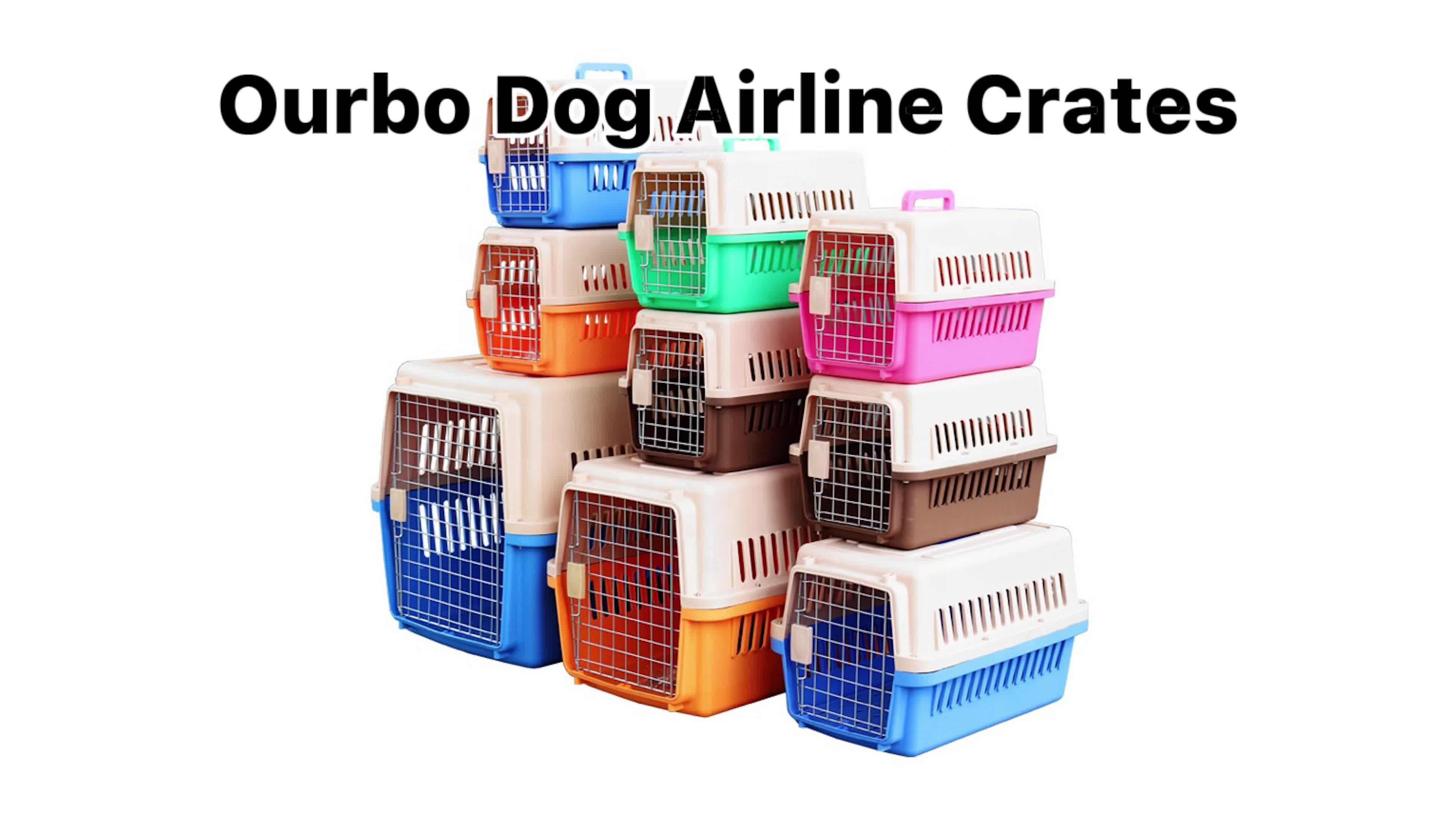 Abs+pp Iata Airline Approved Pet Dog Car Kennel Shipping Animal Travel ...