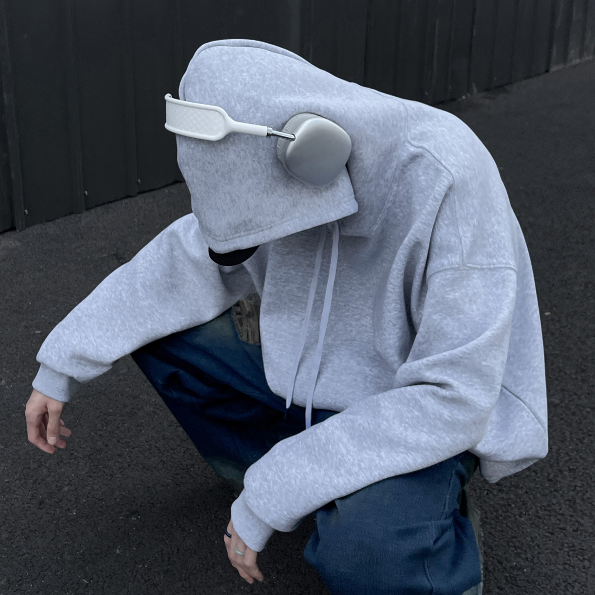 420g重磅华棉连帽卫衣男春季vintage美式复古初中生打底大码外套-Taobao