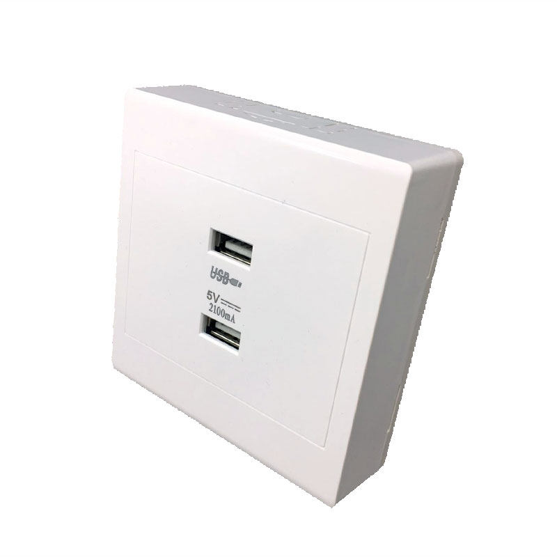 Surface mounted USB socket 36v engineering dormitory 86 type clear box ...