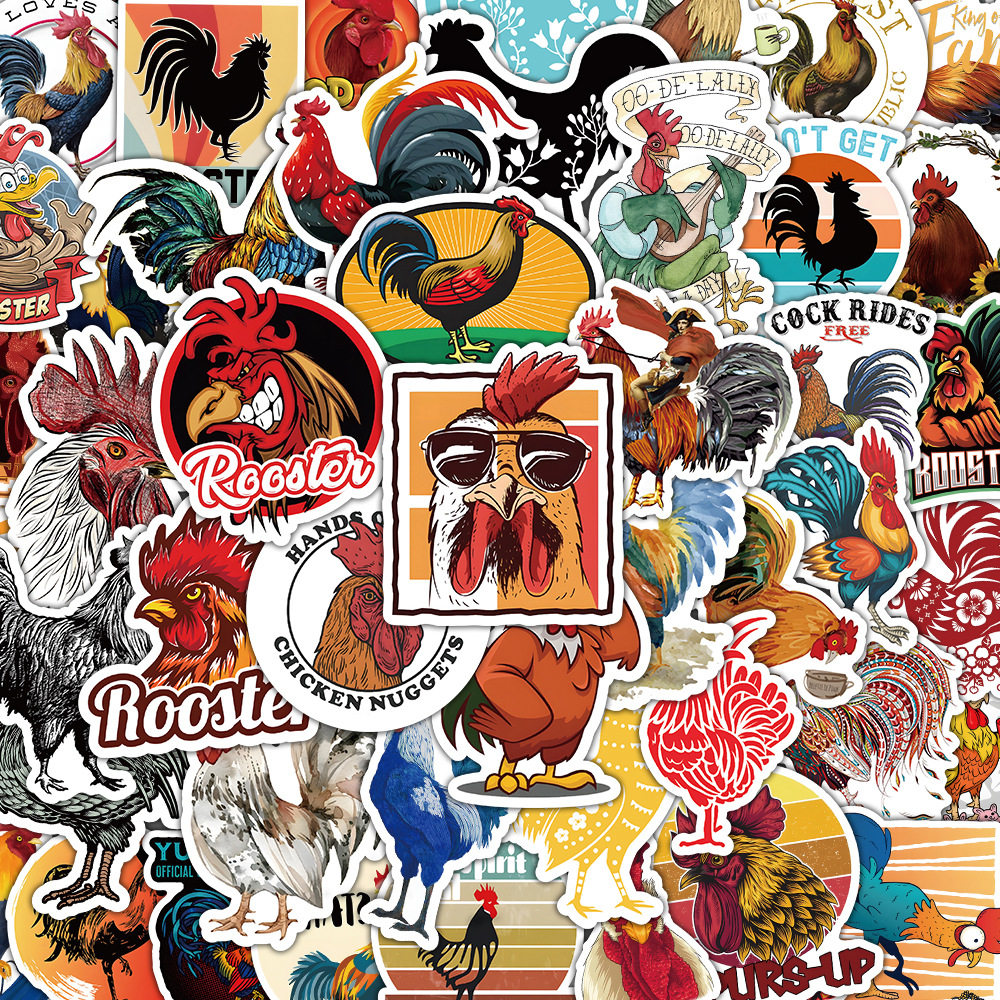 🎨 A large collection of animal patterns! 50 cartoon cute stickers to ...