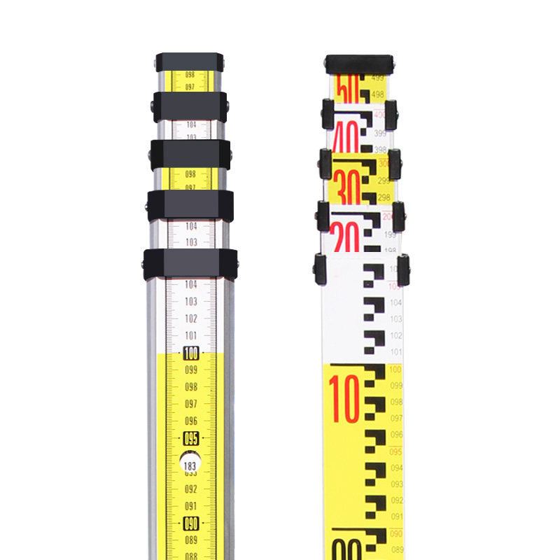 Thickened 5 meters level tower ruler Double-sided scale ruler ...