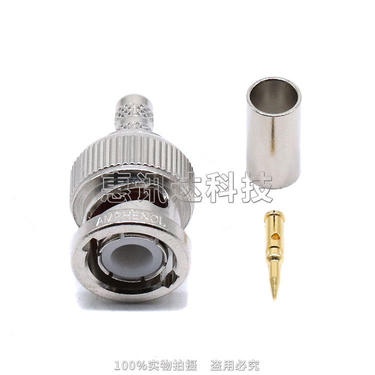 安费诺BNC-J5 安费诺原装BNC压接头 Amphenol连接器BNC-C-J5-阿里巴巴