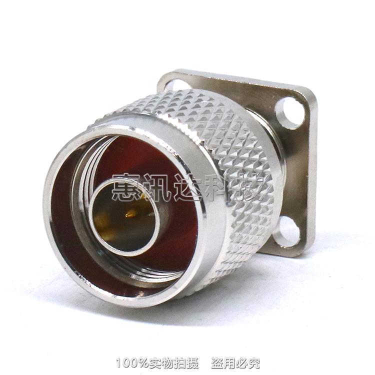 N-JFD-1 N型公头小法兰微带连接器带法兰盘固定L16-50KFD 粗绝缘-阿里巴巴