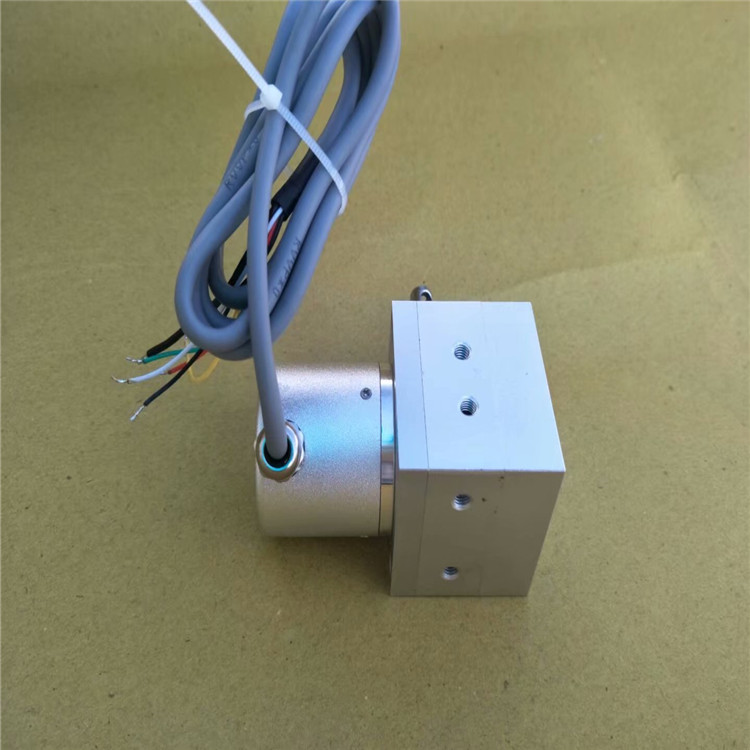 Three-wire current / pulse signal / RS485 pull-rope displacement sensor ...