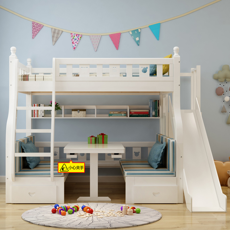 Купить Двухъярусная детская кровать Многофункциональная детская ...