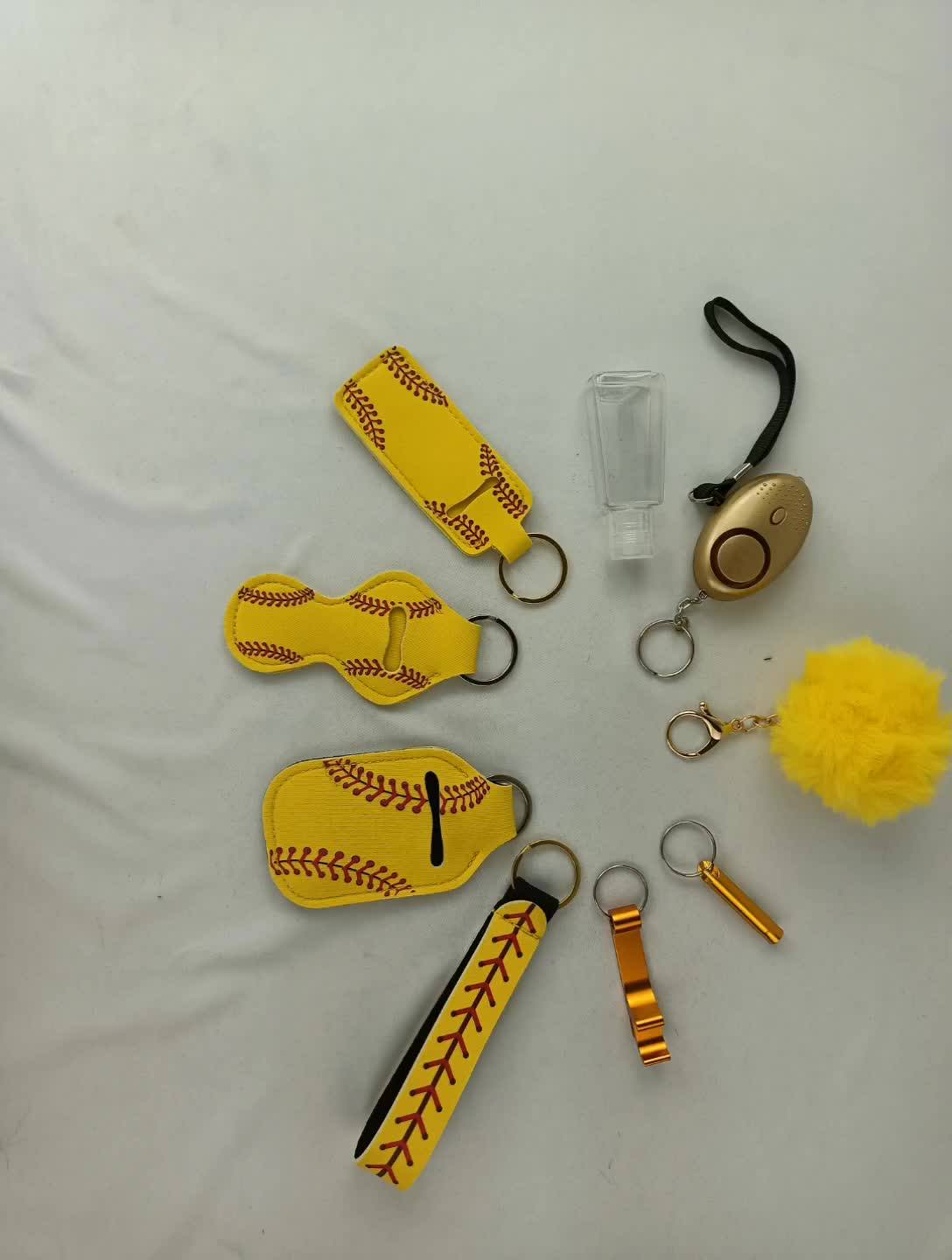 Personalized Sublimation Printing Neoprene Lip Gloss Holder Keychain ...