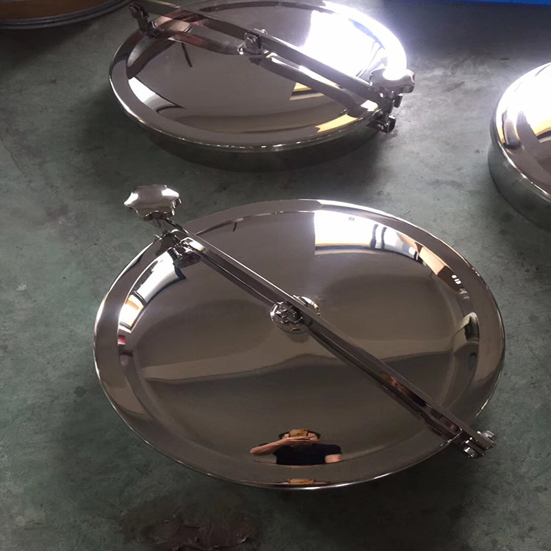 [USD 31.92] Sanitary grade manhole cover Stainless steel hand hole ...