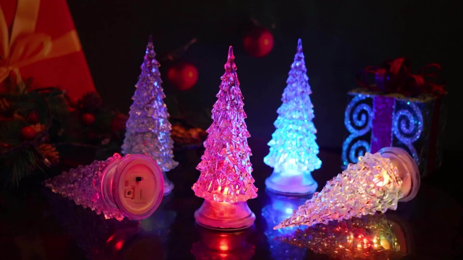 Color Changing Led Lighted Christmas Trees Home Decor Holiday Lamp ...