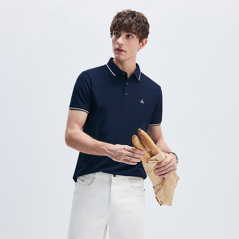 夏日必备！Navigare意大利小帆船白色保罗POLO衫，清爽登场🌟-Polo衫-淘宝百科网