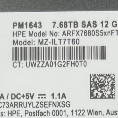 P08732-001 Q0F45A HPE 3PAR 9450 7.68TB SAS 固态硬盘：企业级存储新标杆，性能与稳定兼得！-磁盘阵列 ...