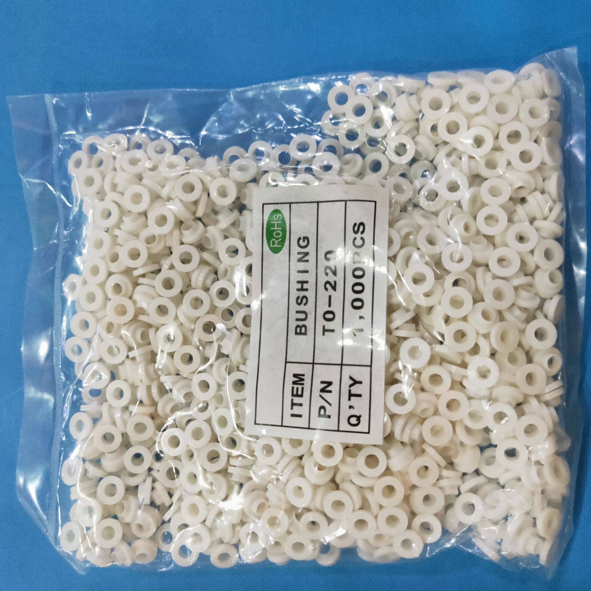 TO-220 insulating cap silicon film with particles insulating particles ...