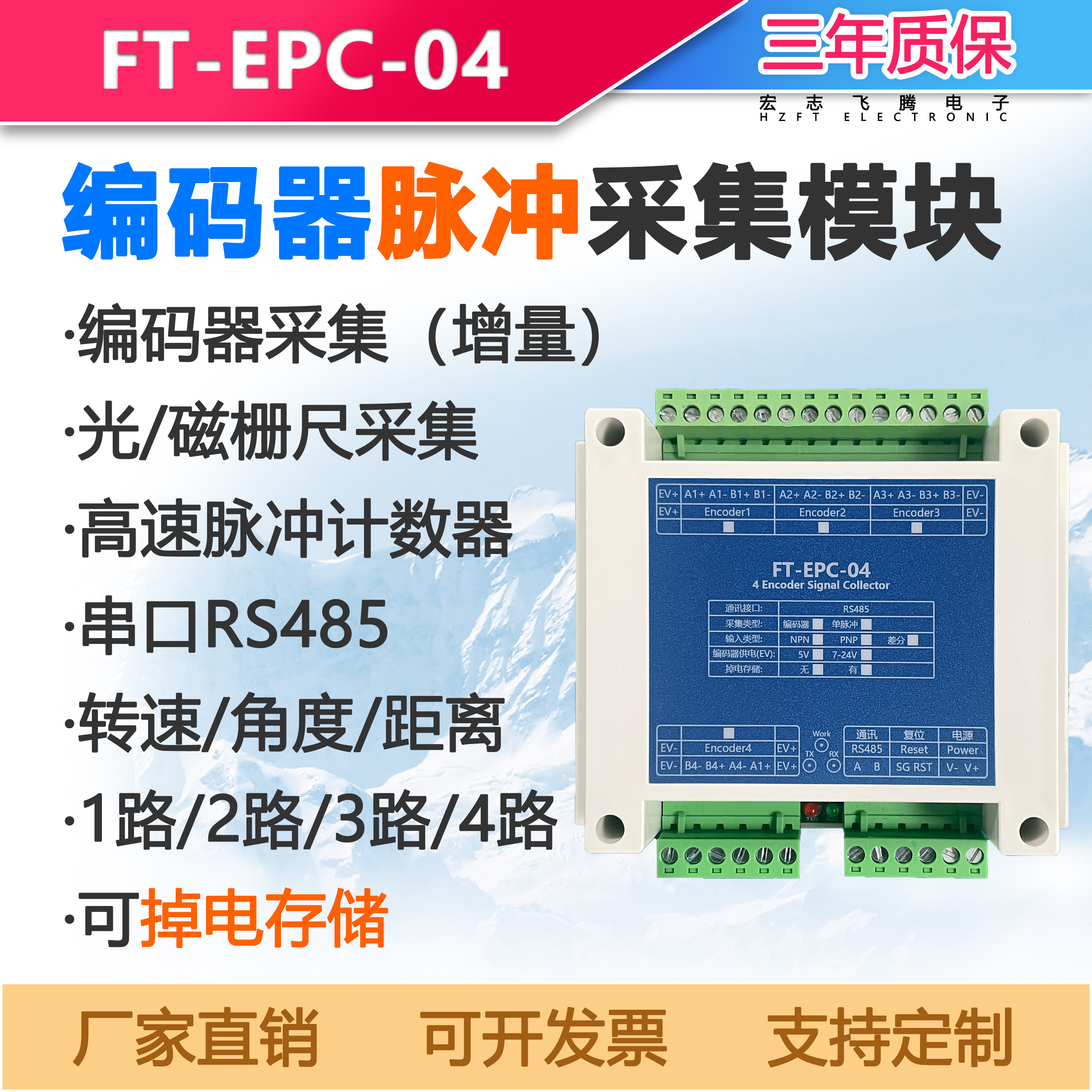 4-Channel Encoder Controller Encoder Acquisition 8-Channel High Speed Pulse Counter Supporting ...