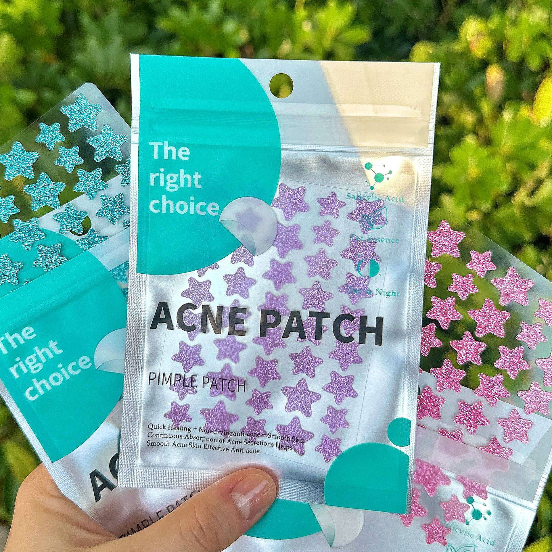 New colorful star acne patch review | fun concealer + effective pimple ...