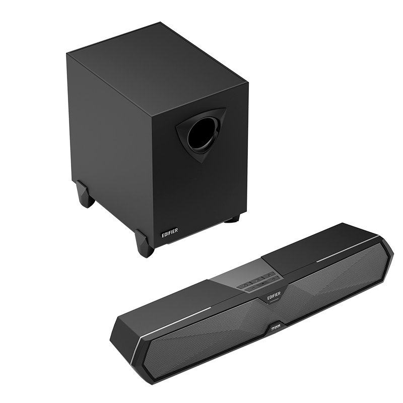 漫步者M30SW高音質藍牙電腦音響 玄黑潤白雙色電競遊戲2.1聲道音箱