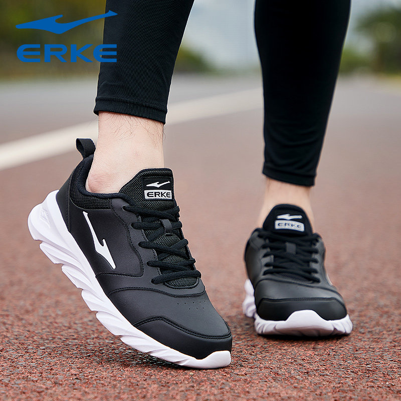 [USD 80.24] Hongxing Erke sneakers men's shoes and leather surface ...