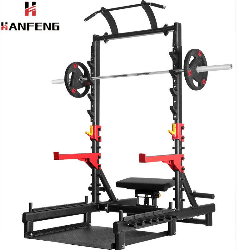 Gym essentials! commercial squat and hip thrust machine - all-in-one ...