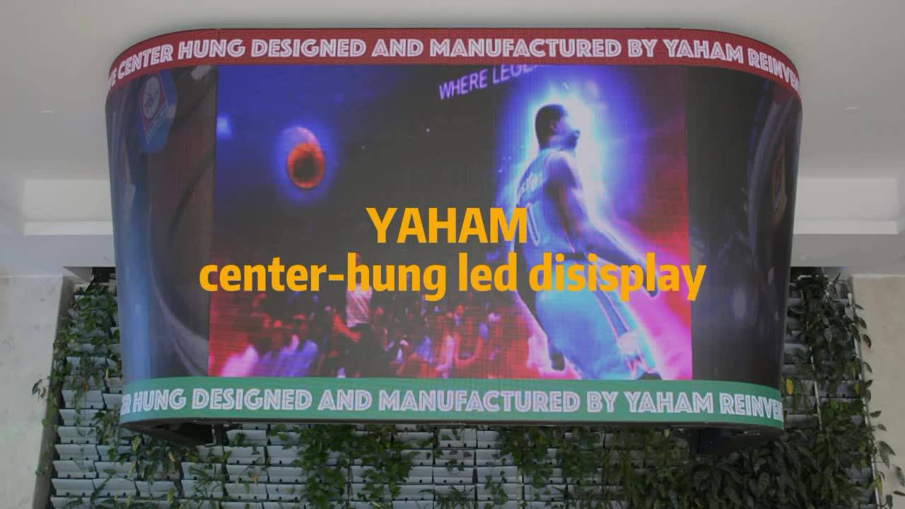 360 Degree Center Hung Basketball Led Screen Support Advertising ...