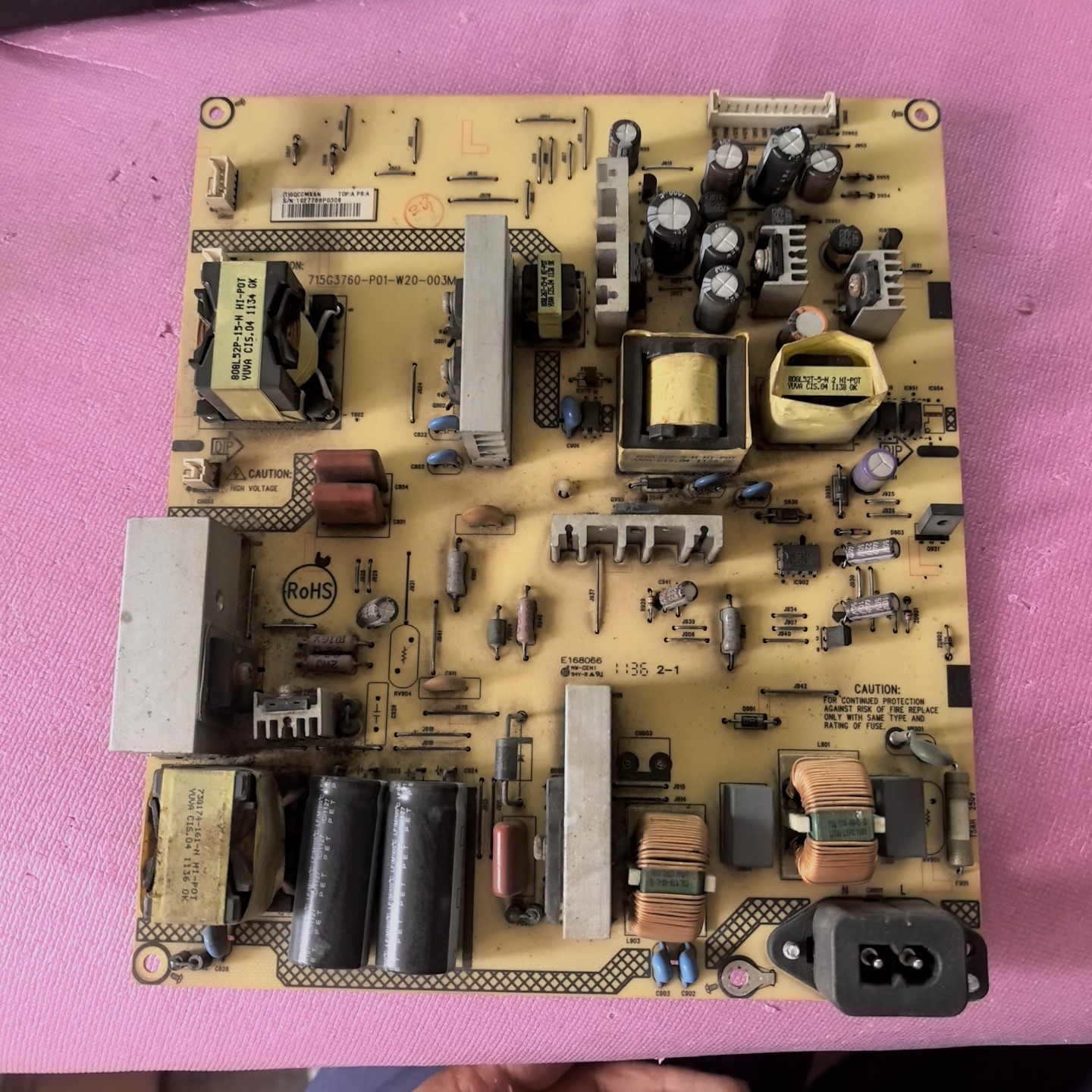 飞利浦42PFL1300/T3 LCD-42CA828 电源板 715G3760-P01-W20-003M