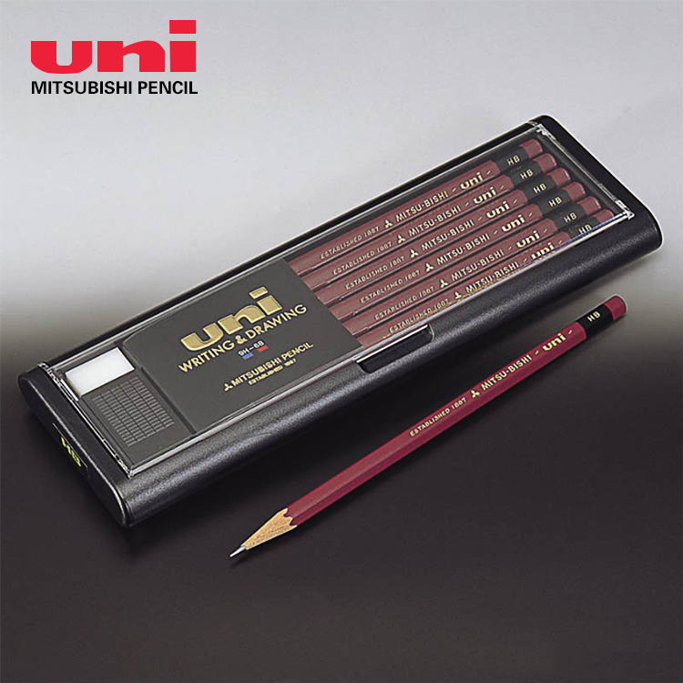 正品原装三菱铅笔 日本1887三菱UNI木制铅笔/硬度测试铅笔6B-9H