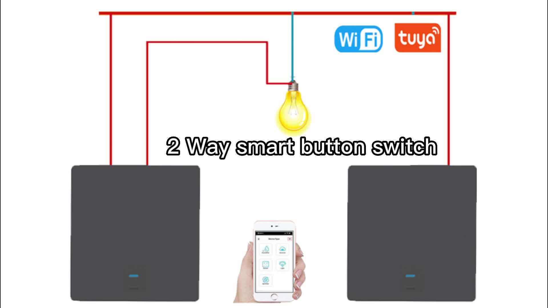2 Way Switch With Indicator Without Neutral Wire Google Alexa Voice ...