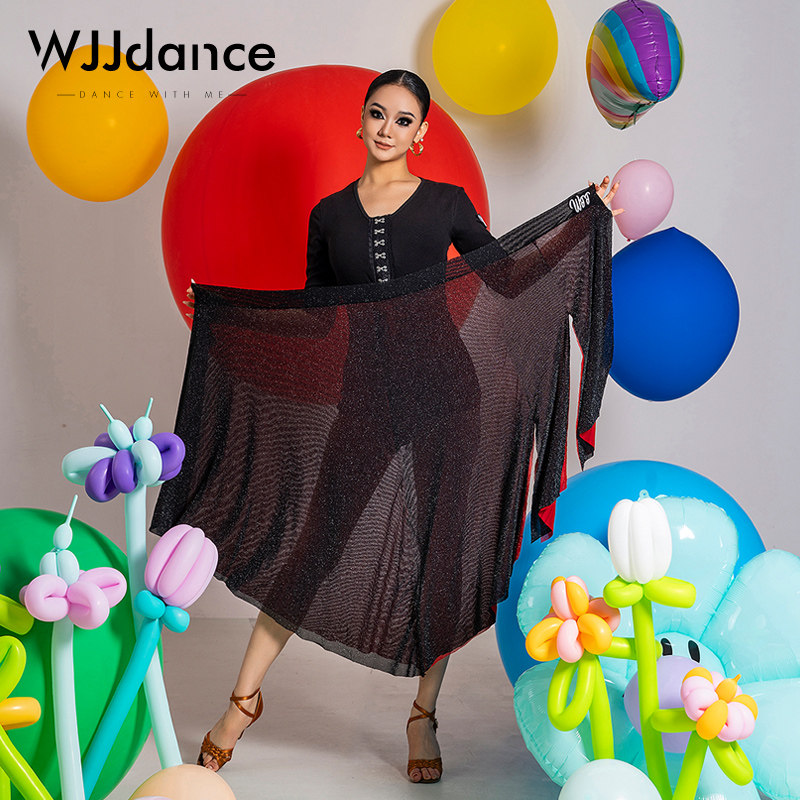 WJJdance 2025新款银线丝臀巾半身裙：两穿设计，让你成为舞池焦点！-拉丁舞下装-淘宝好物网