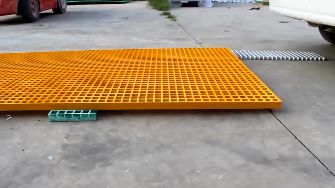 Fiberglass Plastic Floor Grating,Frp Panel Decking Outdoor Drain Grates ...