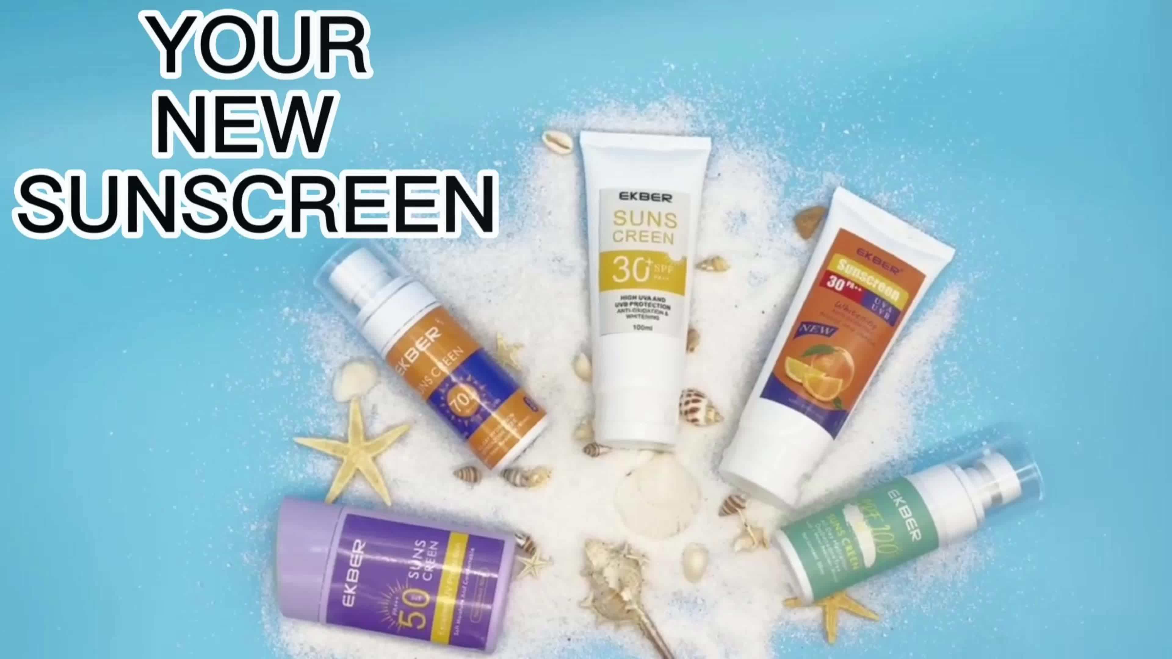 Natural Vegan Face Whitening Moisturizing Spf50+ Sun Screen Cream Anti ...