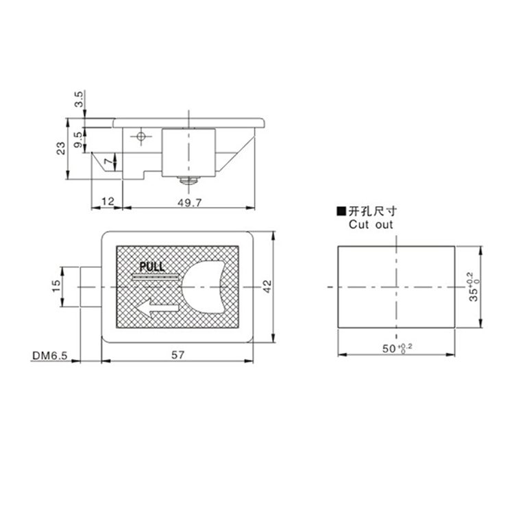 LS715扣手锁 MS731-2扣手 电柜箱小方锁 锌合金 机箱机柜扣手-阿里巴巴